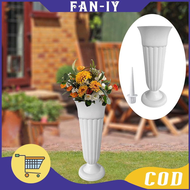 Jual 1Set Vas Bunga Makam Tempat Bunga Makam Anti Tipover Pot Bunga ...