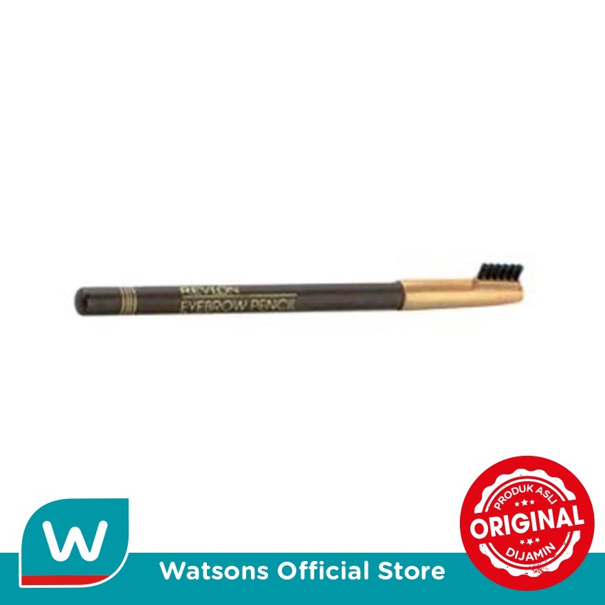 Jual REVLON Eye Brow Pencil with Brush - Dark Brown | Shopee Indonesia