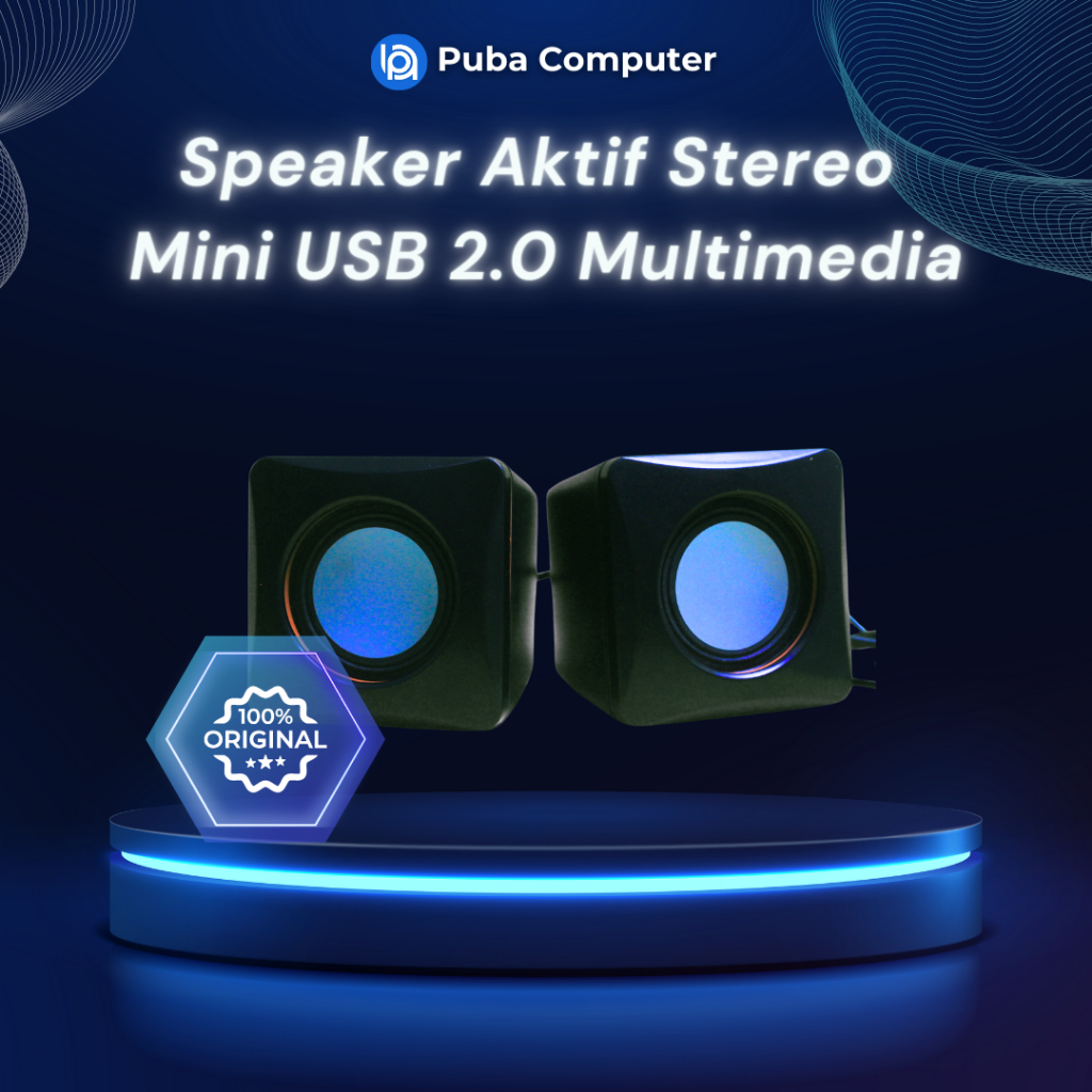 Jual Speaker Aktif Stereo Mini USB 2.0 Multimedia Musik Spiker PC HP ...