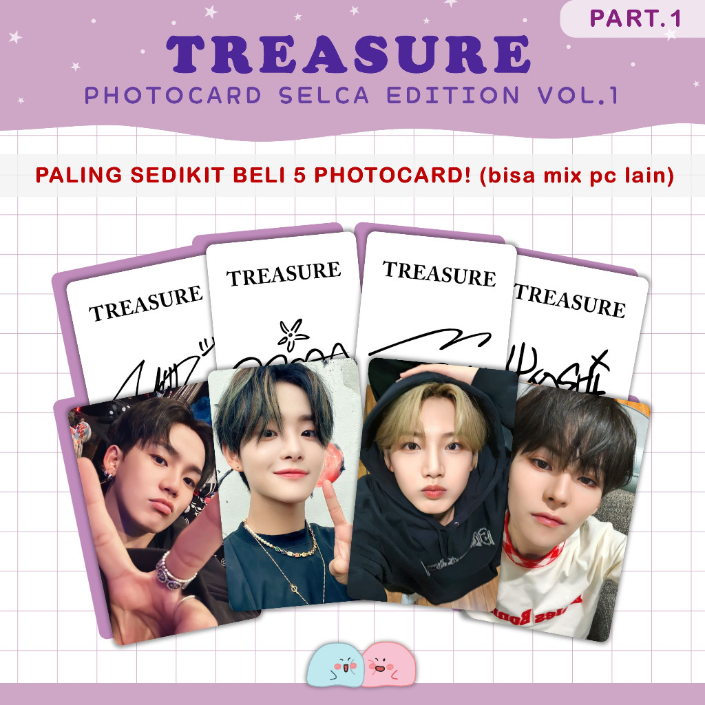 Jual (MINIMAL BELI 5!) PHOTOCARD TREASURE SELCA EDITION VOL.1 PART 1 ...