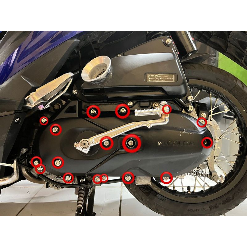Jual BAUT CVT SET BEAT DELUXE GENIO SCOOPY 2020/2023 STAINLESS 2KUNCI ...