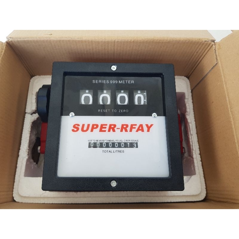 Jual Flow Meter Super Rfay Series 999 Meter 4 digit | Shopee Indonesia
