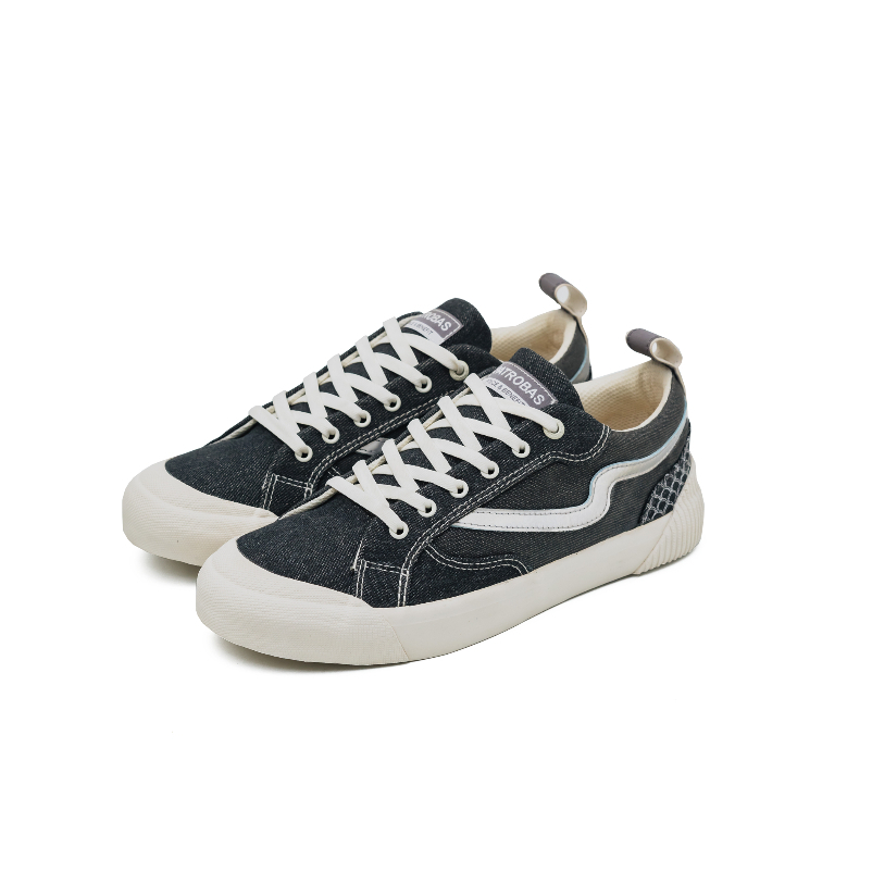 Jual Patrobas Glare Denim Anthracite Sneakers | Shopee Indonesia