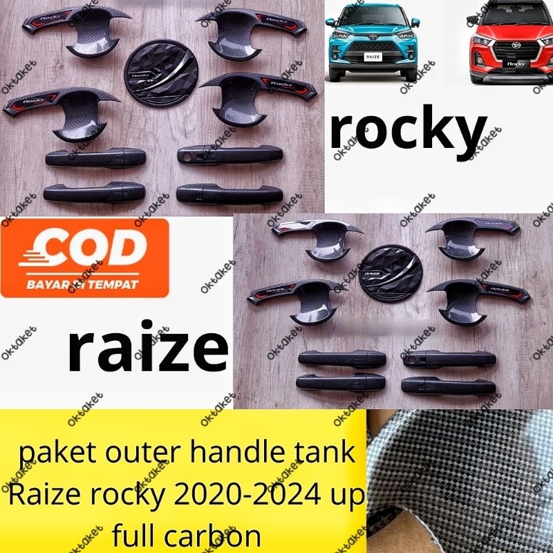 Jual paket outer handle tank cover Raize Rocky 2020 2021 2024 full ...