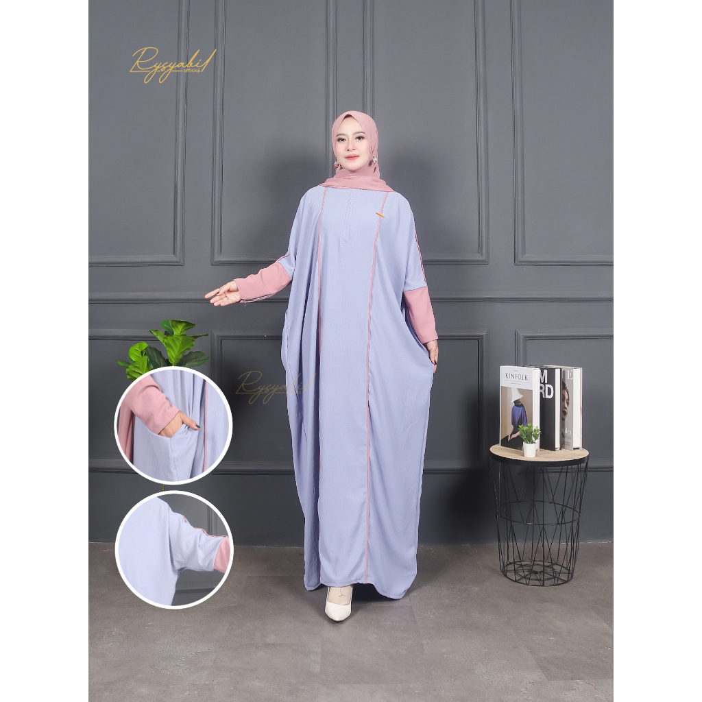 Jual Rysyabil / Gamis Abaya Remaja Dewasa Wanita Perempuan Syar'i Hitam Turkey Mewah Dubai ...