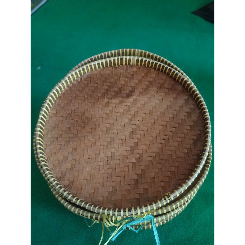 Jual Tampah Bambu 45CM Tampah Kuning Tempah Nasi Kuning Lalapan Kue ...