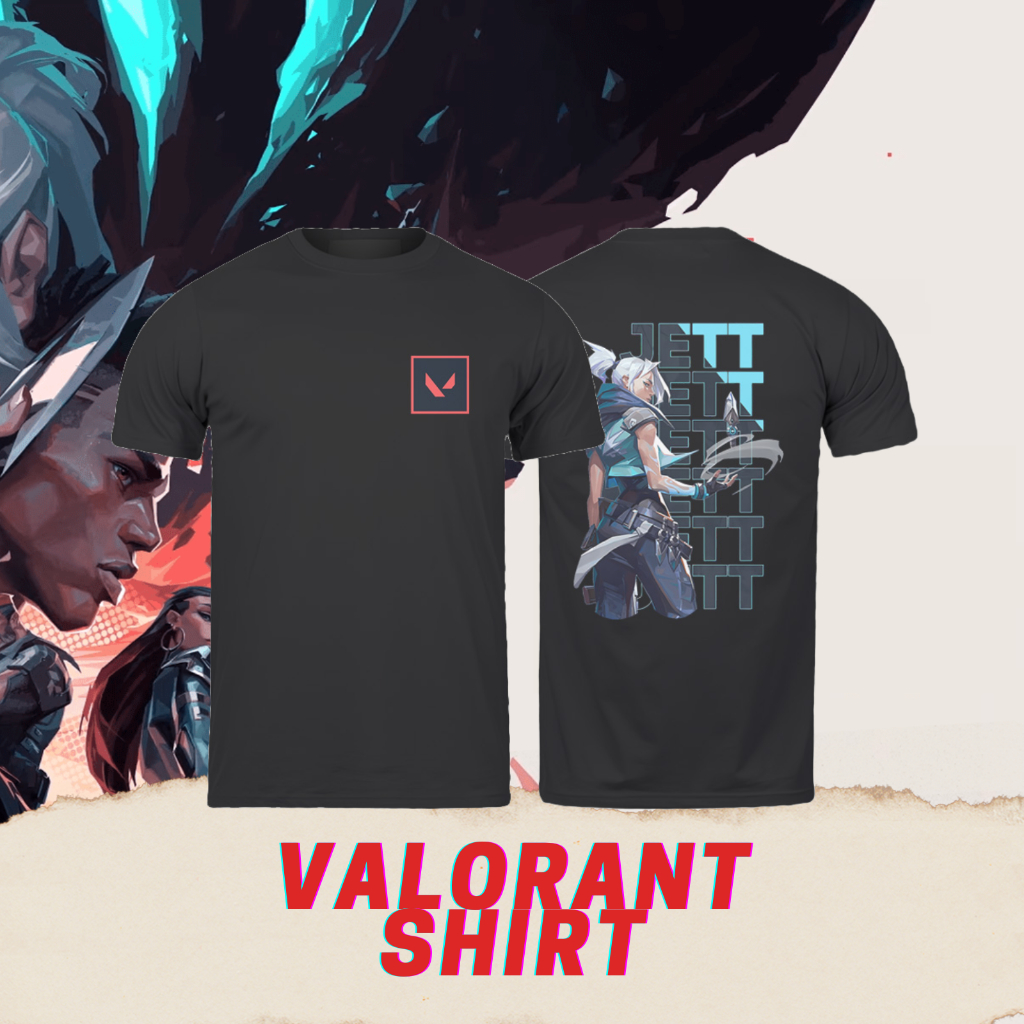 Jual Kaos Shirt Cloth DTF Custom desain design Valoran Valorant Valo ...