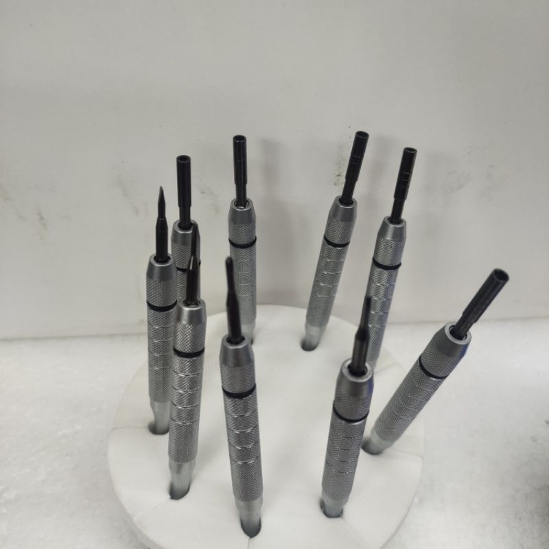 Jual obeng set plus(2),min(2),dan bor(5) + tempat/9pcs/bisa putar ...