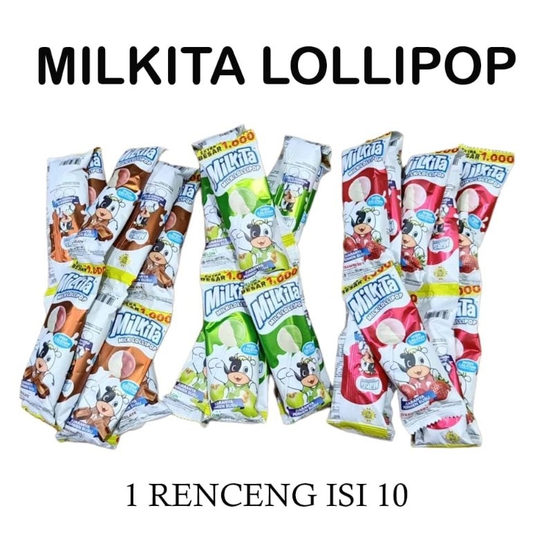 Jual Permen Milkita Lolipop ( 1 pak 30psc/ 3 renteng) | Shopee Indonesia