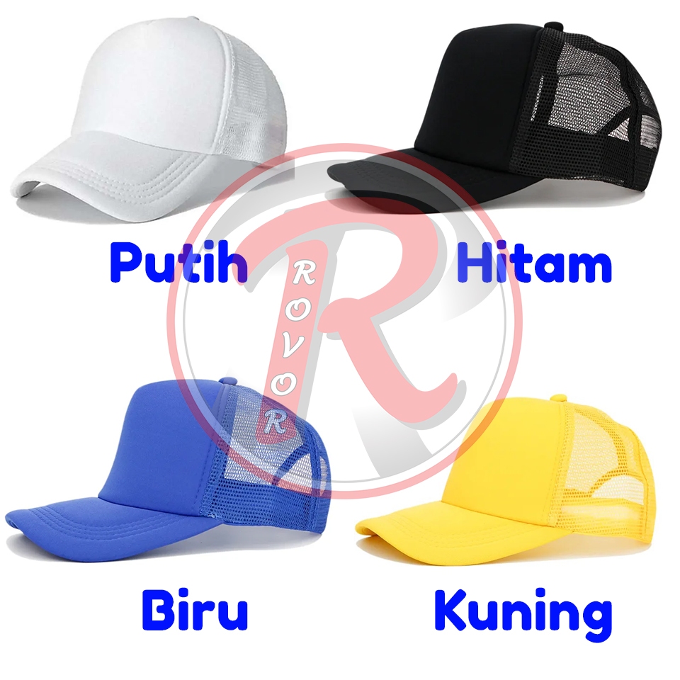 Jual Topi trucker | topi sablon | Topi jaring | Topi custom sablon ...