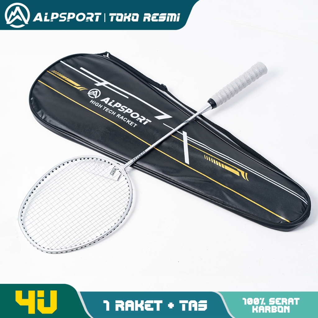 Jual ALPSPORT RR【2Raket + Tas】4U G5 100% Serat Karbon Penuh Desain Asli ...