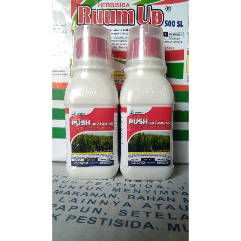 Jual Herbisida Push 30/300 OD 100 ML // Pengendali Gulma Padi | Shopee ...