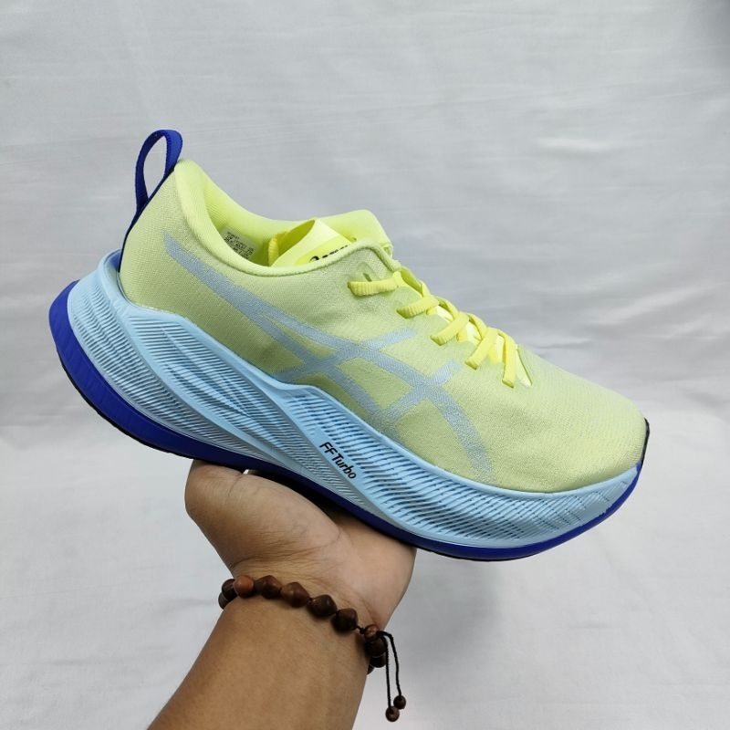 Jual sepatu running pria asics superblast herren glow yellow | Shopee ...