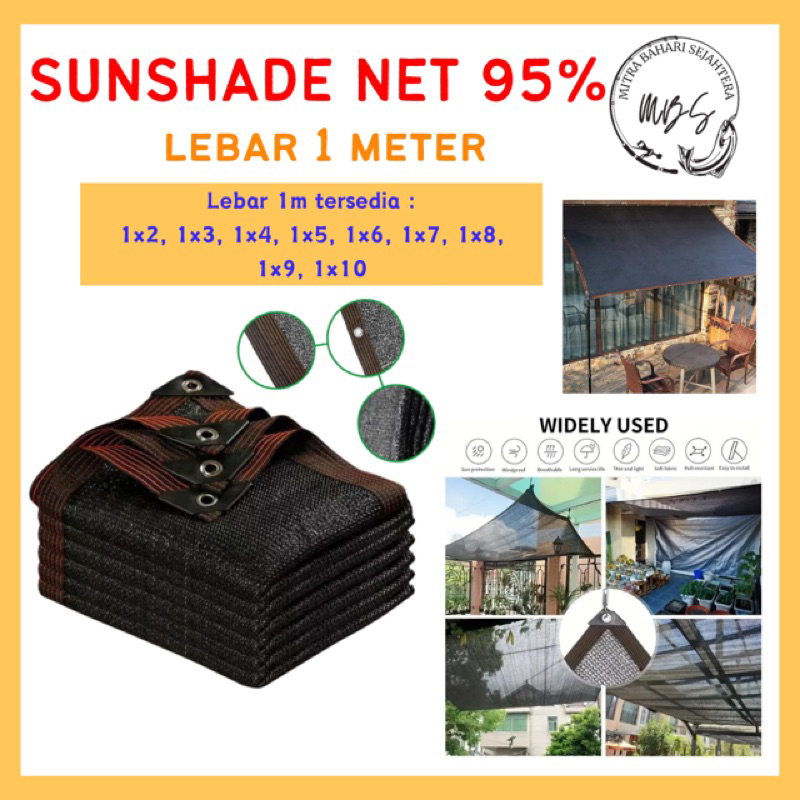 Jual JARING PARANET TERPAL 95 % | SUNSHADE NET | DENGAN LIS DAN MATA ...