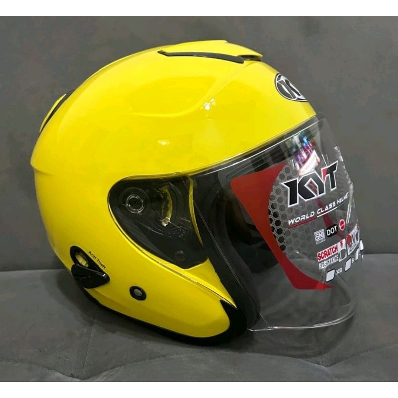 Jual KYT KYOTO R SOLID ORIGINAL | ALL VARIANT | HELM MOTOR HALF FACE ...