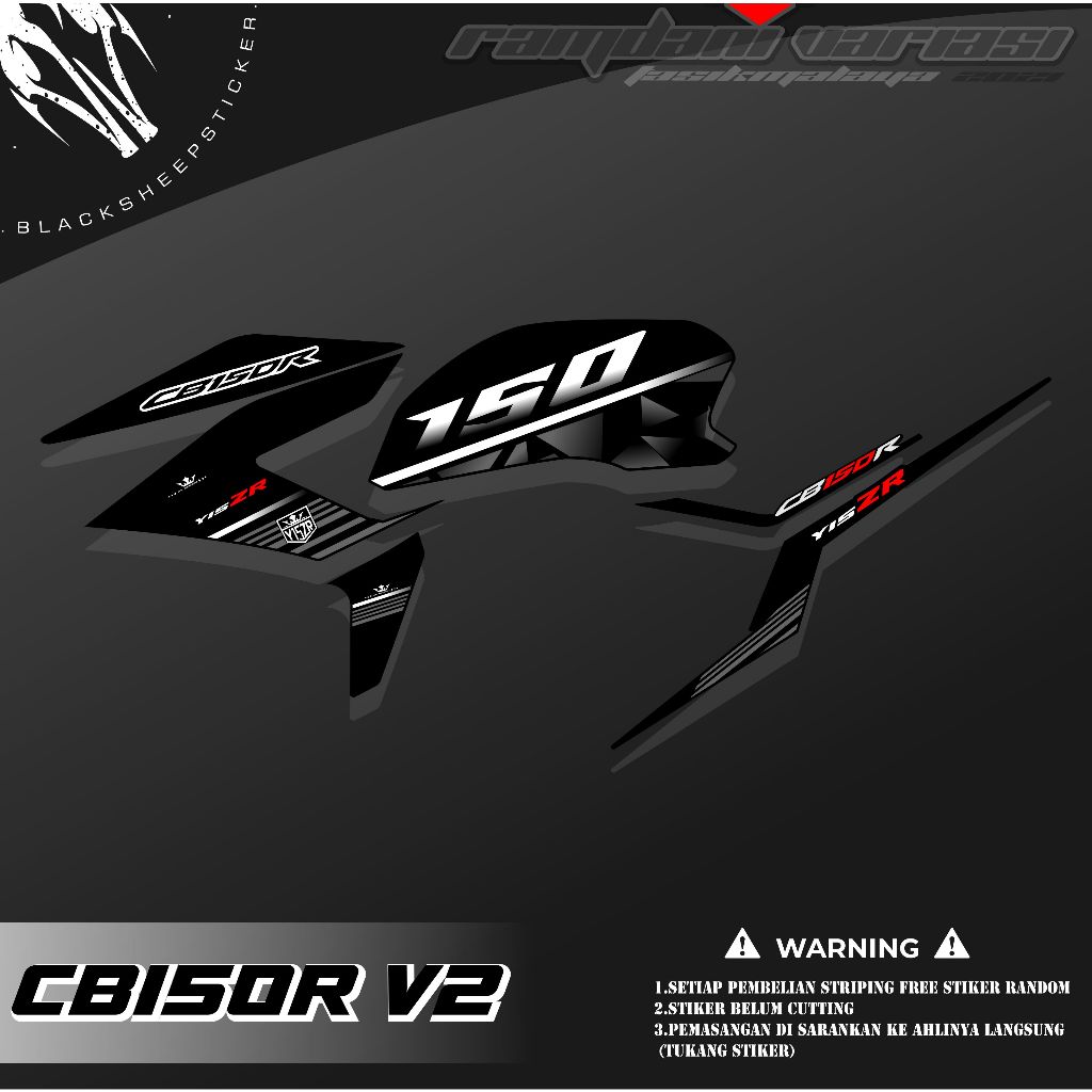 Jual STRIPING STIKER CB150R STREETFIRE - STRIPING CB150R NEW V2 TERBARU ...