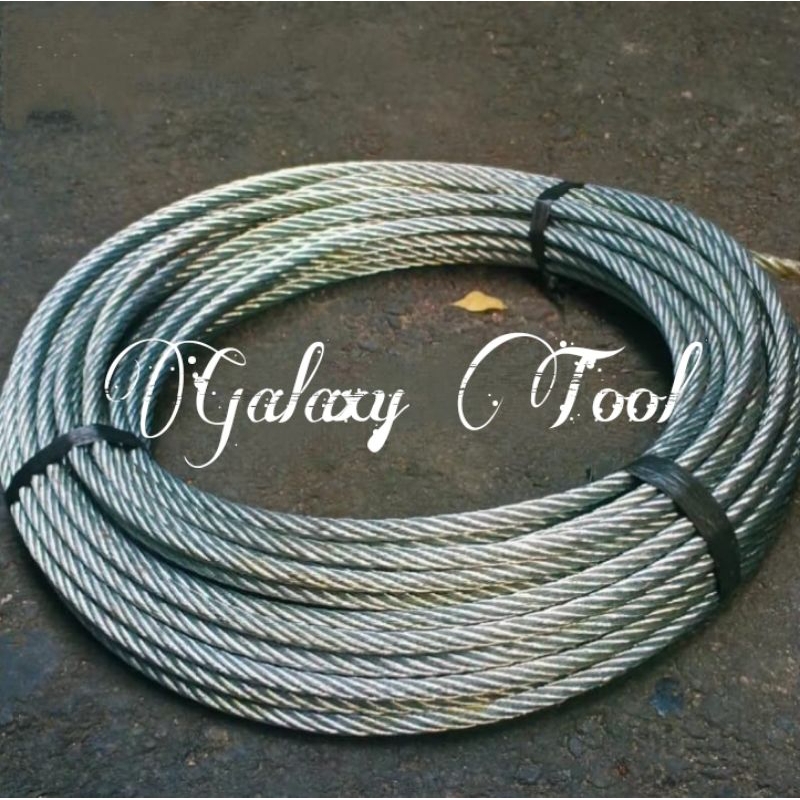Jual Tali Sling baja Full Kawat seling baja 8 10 12 mm kabel Sling baja full baja wire rope ...