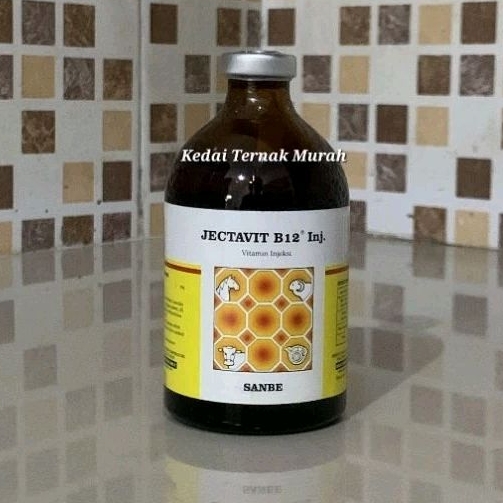 Jual Jectavit B12 inj 100 ml Vitamin B12 Sapi Kambing Babi Domba Anjing ...