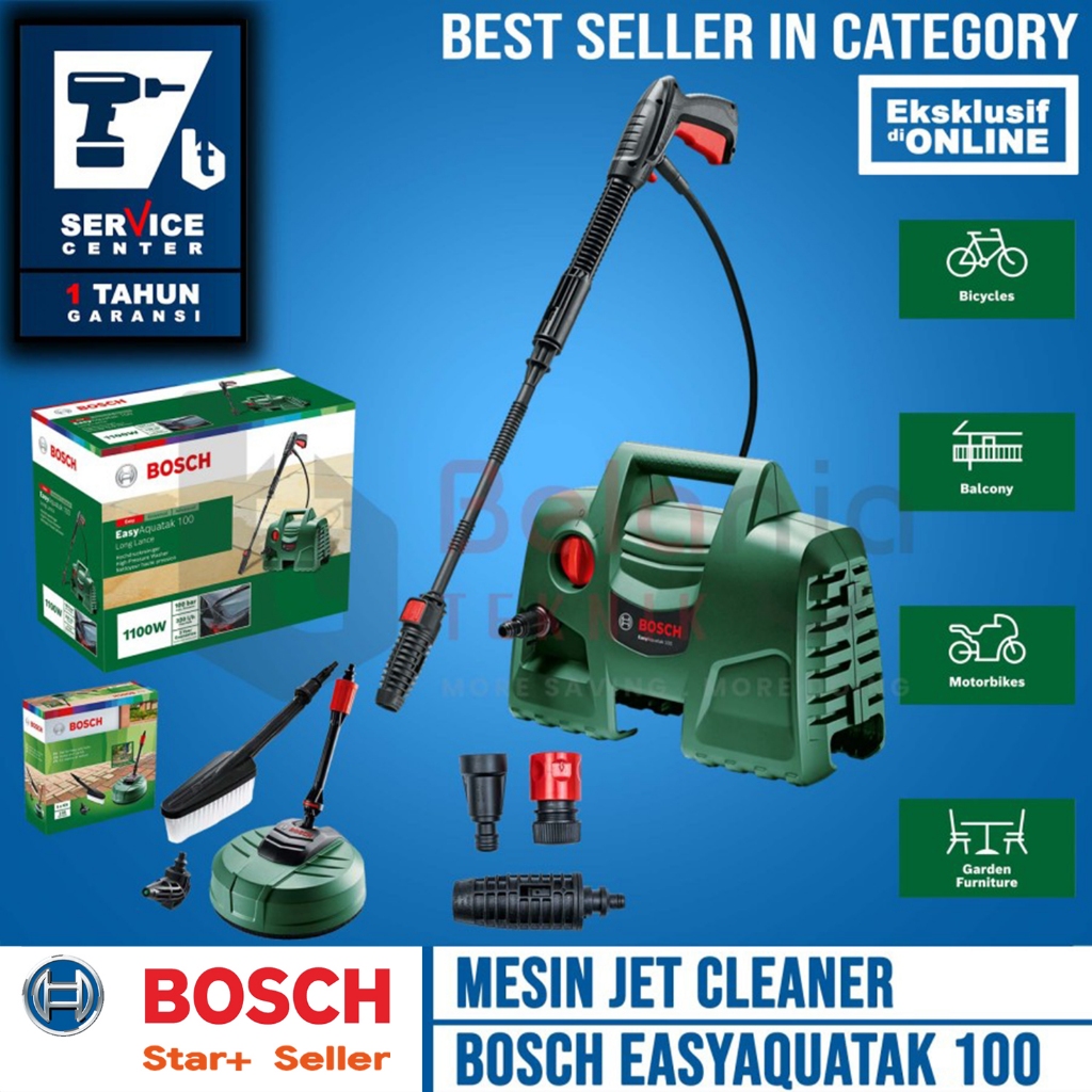 Jual Bosch Jet Cleaner Aquatak 100 1200 W dan Home and Car Kit Set AQT ...