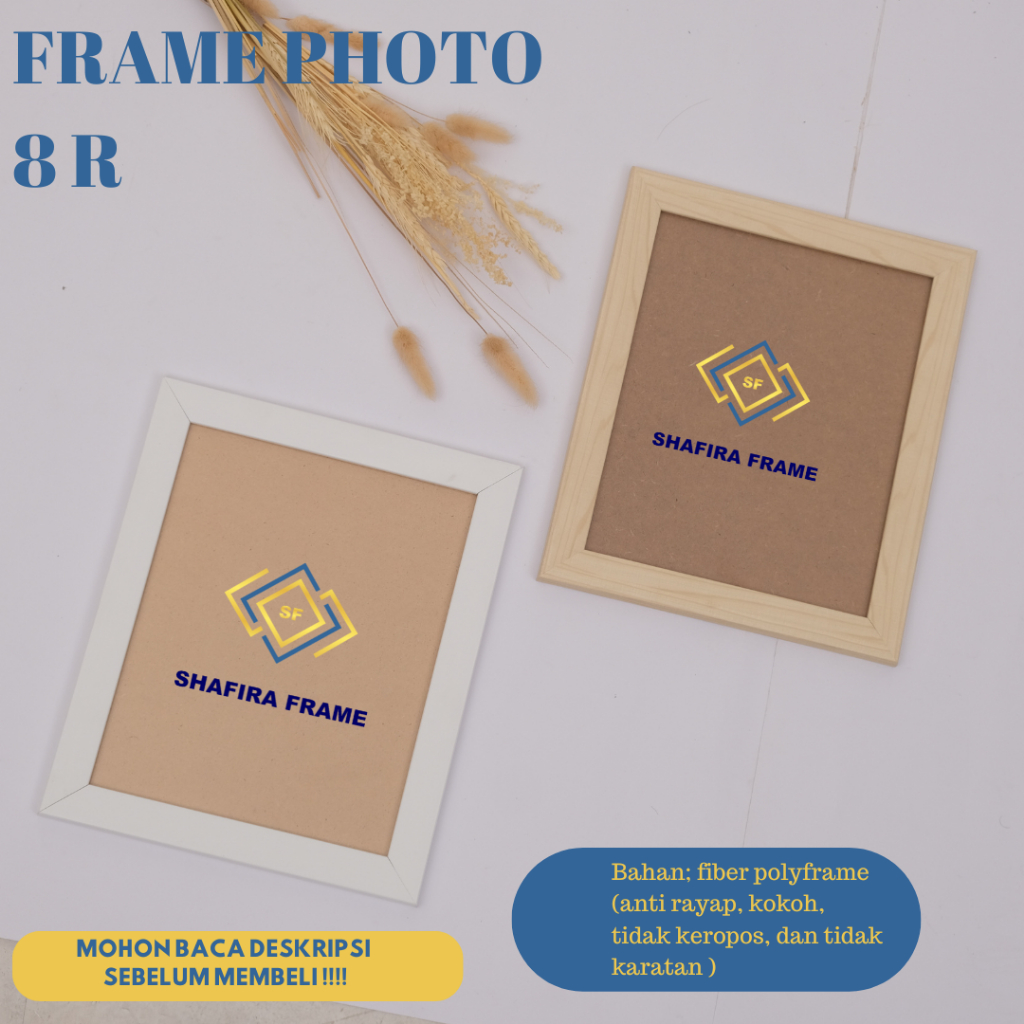 Jual frame photo 8R pake Kaca standar ukuran 20*25 cm minimalis ...