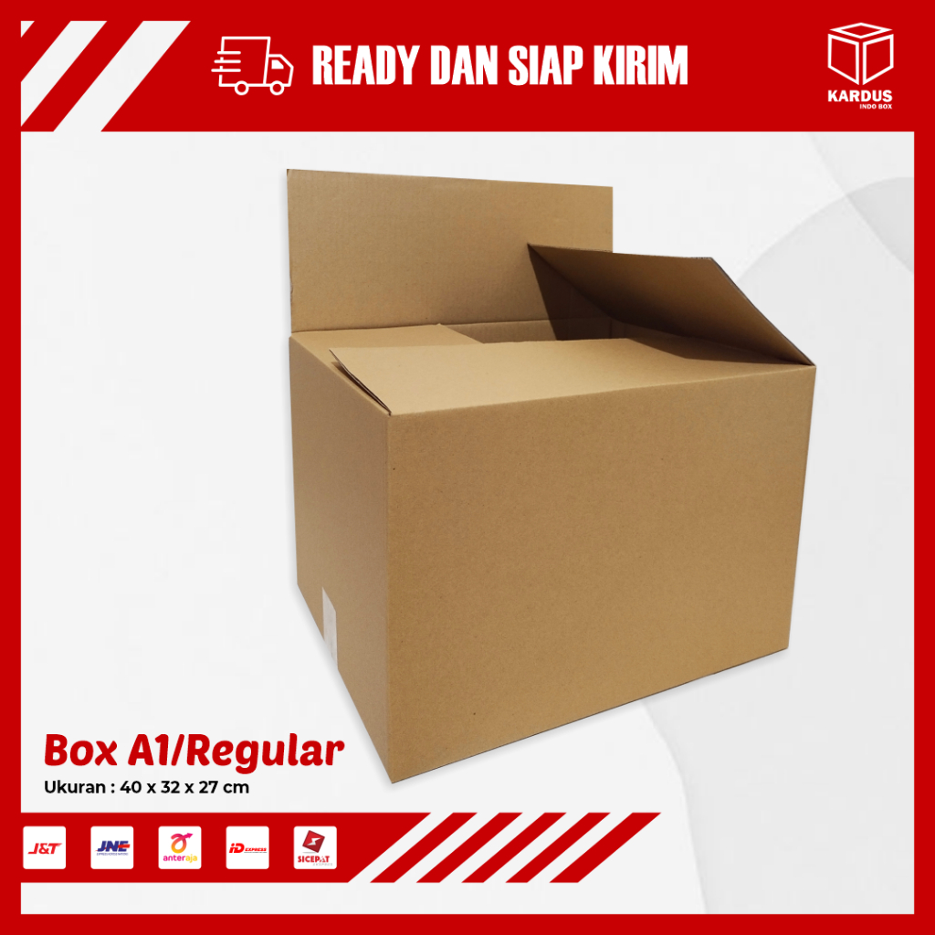 Jual KARDUS BOX AMDK 1 LITER SIZE 40 x 32 x 27 CM - BOX AMDK / BOX A1 ...