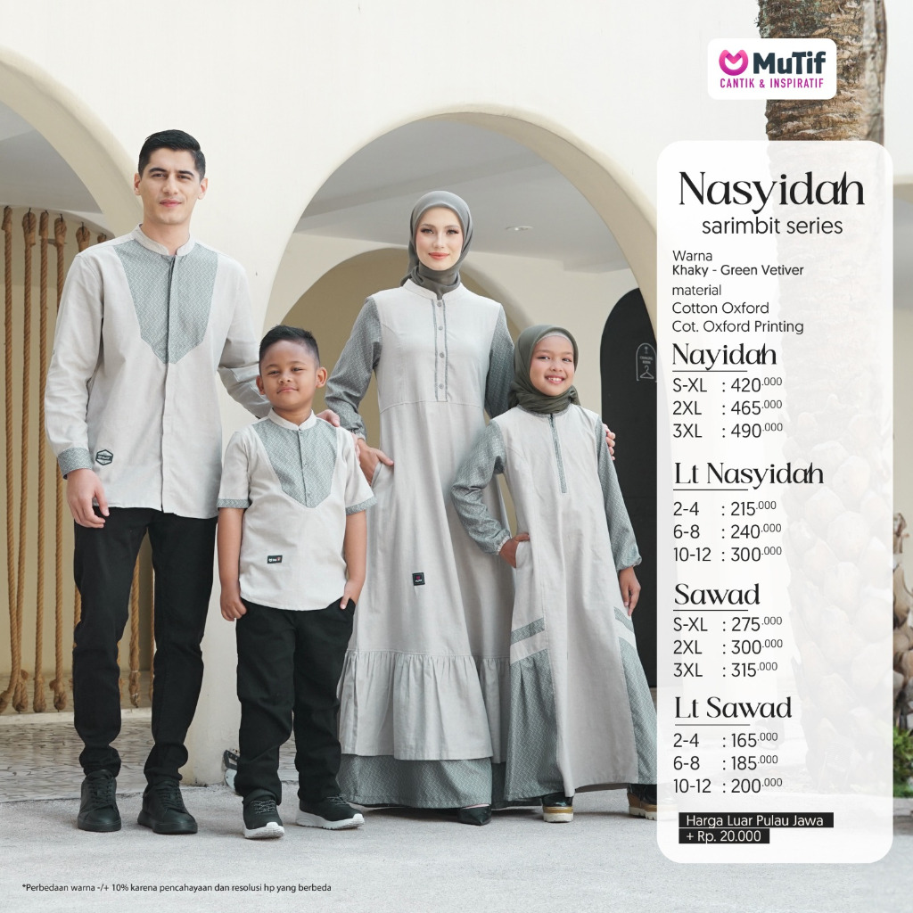 Jual MUTIF | Nasyidah Khaky - Green Vetiver | Sawad Khaky - Green Vetiver| Family Series ...