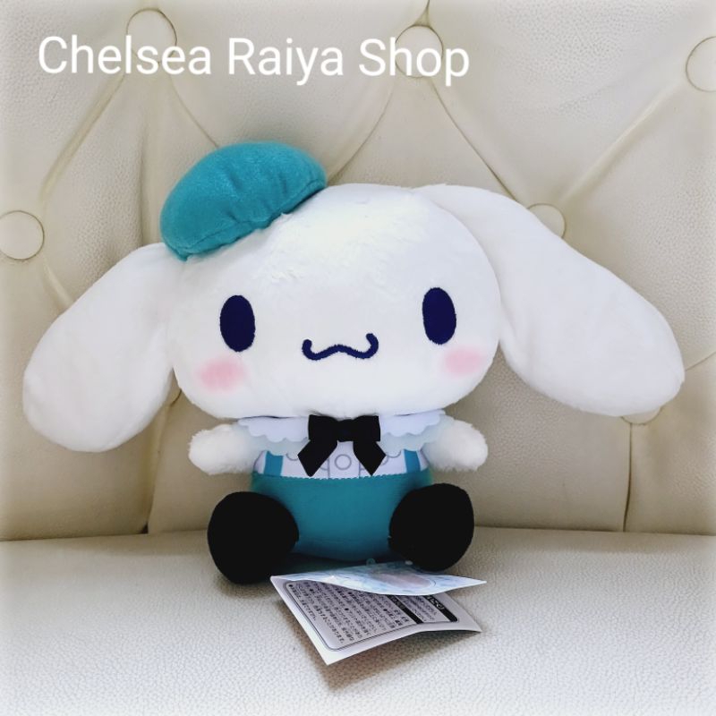 Jual Boneka Plush Furyu Sanrio Cinnamoroll Green Beret Topi Baret Hijau ...