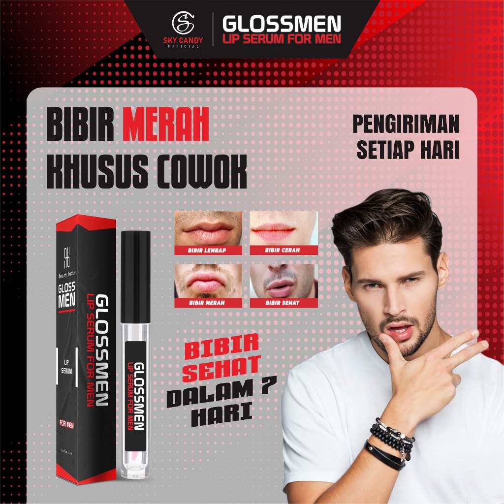 Jual Glossmen Lip Serum Untuk Mencerahkan Melembabkan Bibir Hitam dan ...