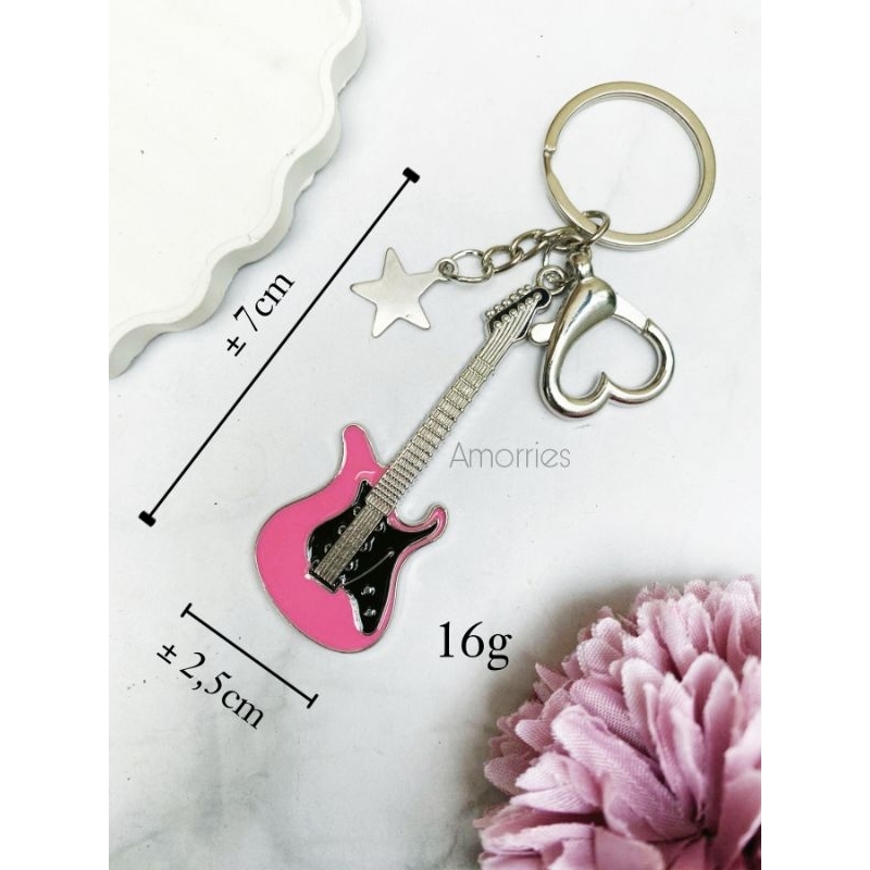 Jual Gantungan Kunci Gitar / Keychain Guitar Unik Besar Dan Kecil ...