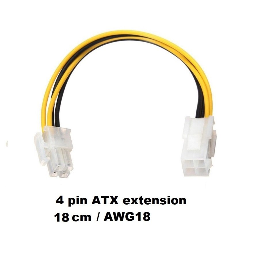 Jual Kabel power ATX 4 pin to 4 pin ATX extension untuk PSU ke Mobo ...