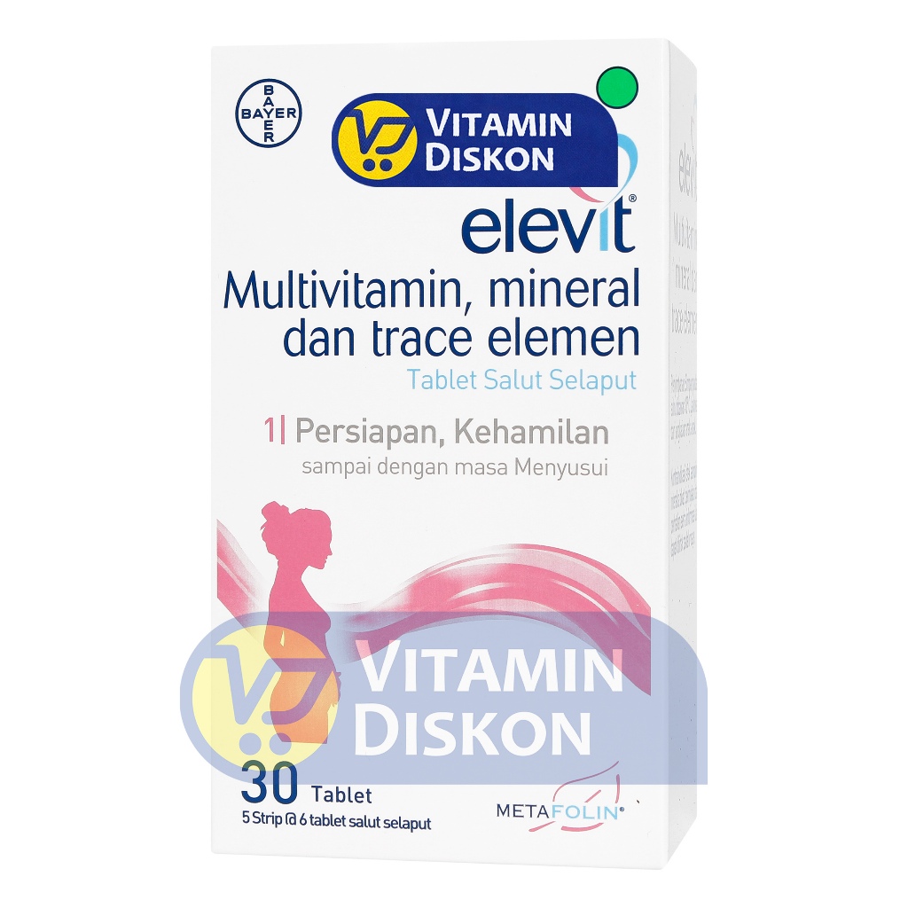 Jual ELEVIT MULTIVITAMIN, MINERAL, TRACE ELEMEN DAN VITAMIN D3 1000 IU ...