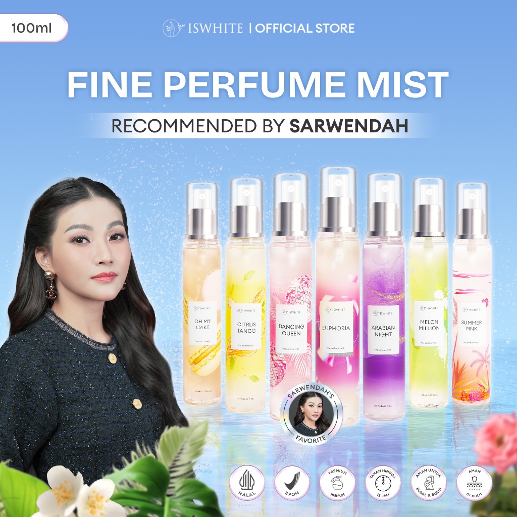 Jual ISWHITE Bundling Perfume Body Mist 100ml - Parfum Badan dengan ...