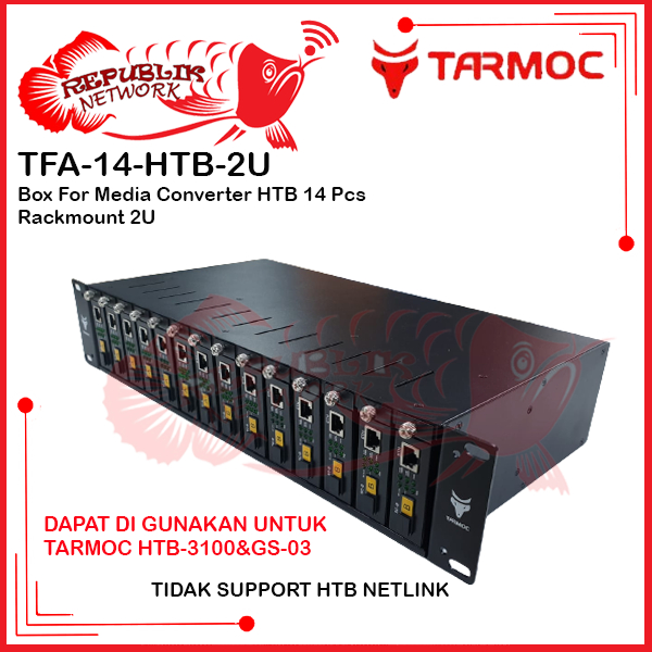 Jual Tarmoc TFA-14-HTB-2U Rackmount 2U Media Converter FO HTB 14 Slot ...