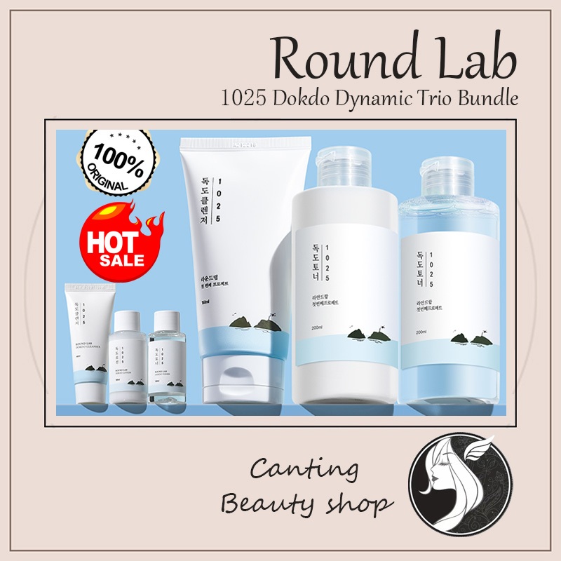 Jual Round Lab 1025 Dokdo Cleanser+Toner+Lotion Trio Bundle Paket Skincare | Shopee Indonesia