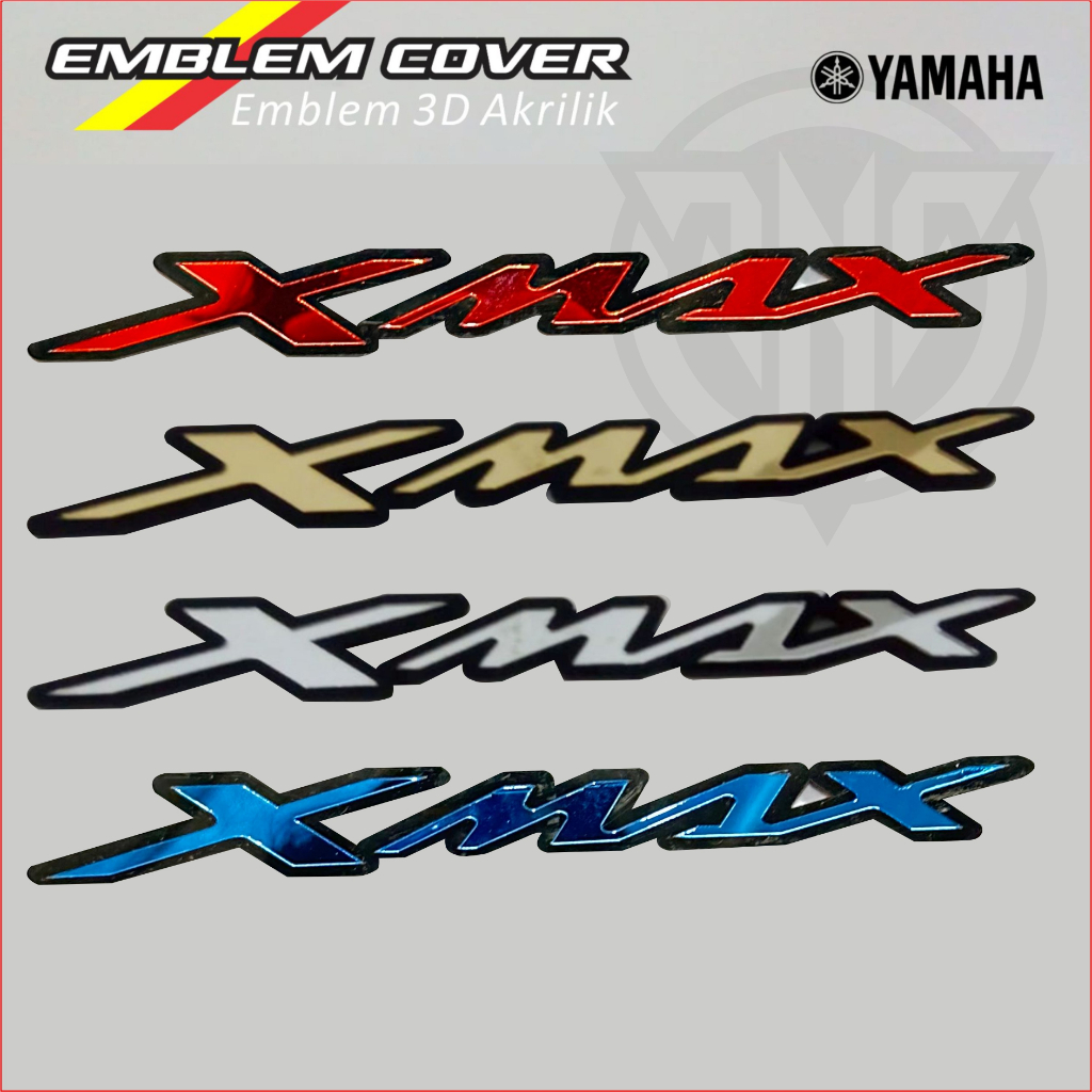 Jual Emblem Yamaha XMAX Timbul Logo Motor 3D Akrilik Variasi modip ...