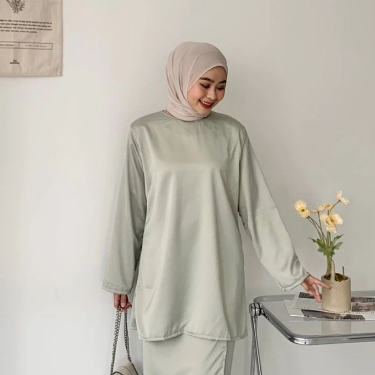 Jual Inner Tunik Satin /Inner Satin / Inner Atsan Saja | Shopee Indonesia