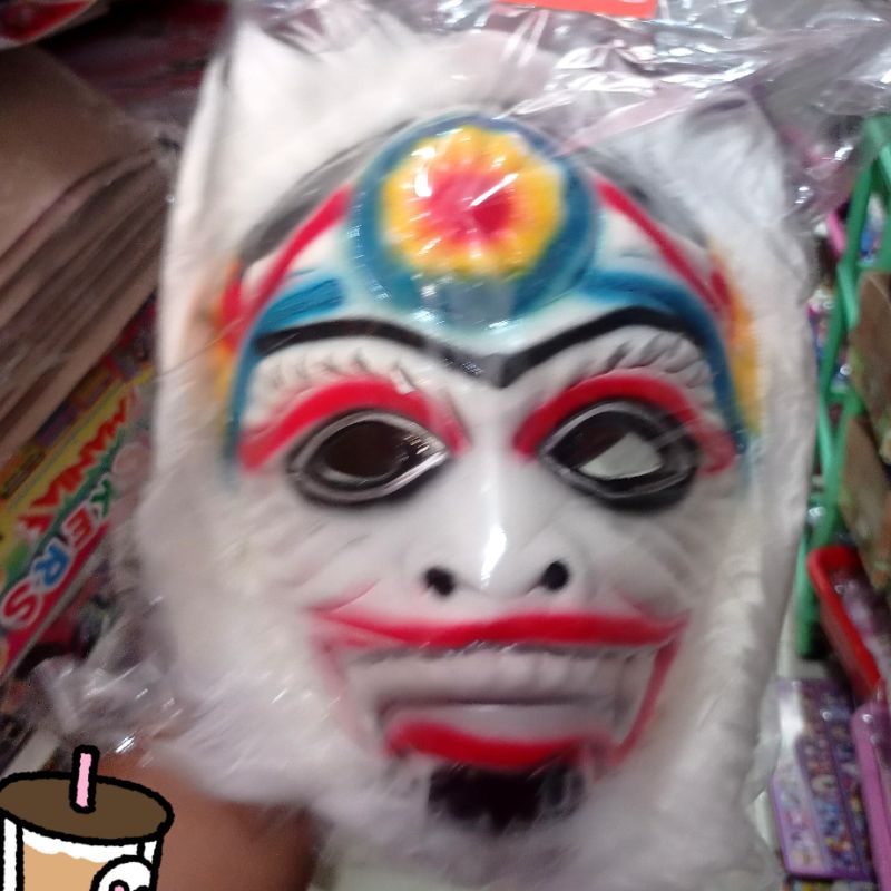 Jual Topeng Monyet Hanoman Topeng Badut Seram Clown Mask Topeng Barong ...