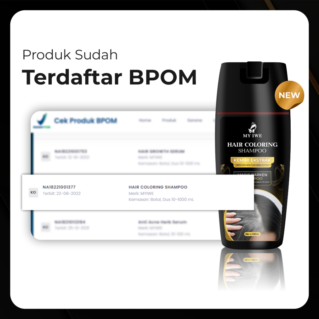 Jual My Iwe Shampo Anti Uban Atasi Rambut Uban Dengan Instant dan Cepat ...