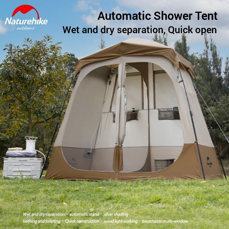 Jual TENDA TOILET NATUREHIKE NH22ZP006 DOUBLE ROOM SIDE DRY WET ...