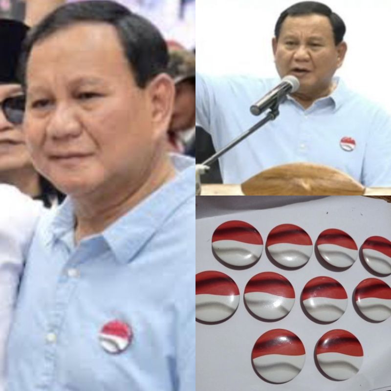 Jual Pin Merah Putih Prabowo Gibran | Shopee Indonesia