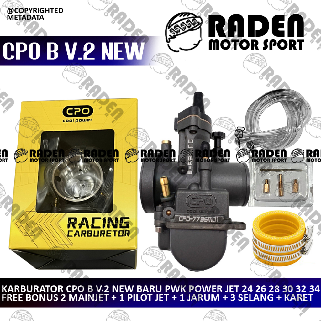 Jual (BISA COD) KARBURATOR CPO GEN 2 ORIGINAL BLACKVIPER PWK 24 26 28 30 32 34 BLACK VIPER ORI ...