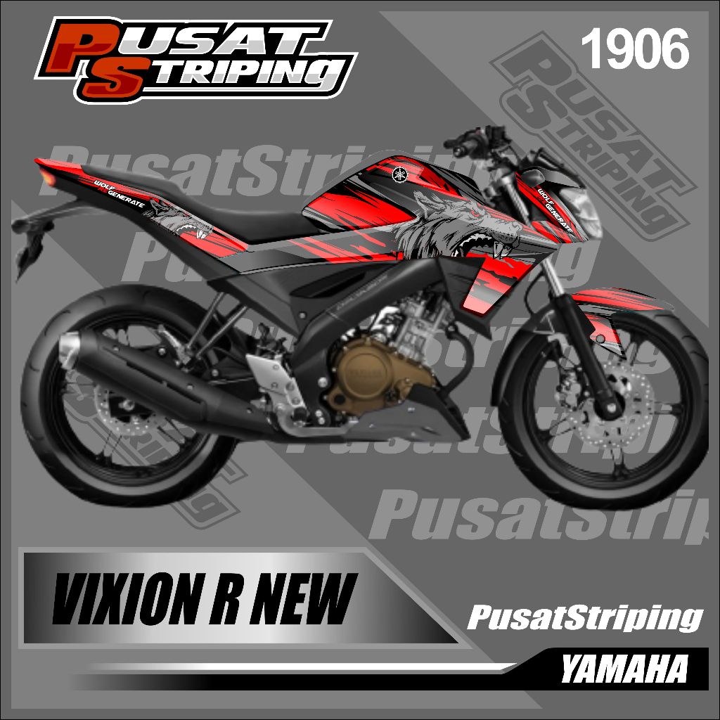 Jual Decal Motor Vixion R NEW Fullbody- Sticker Motor Free Custom ...