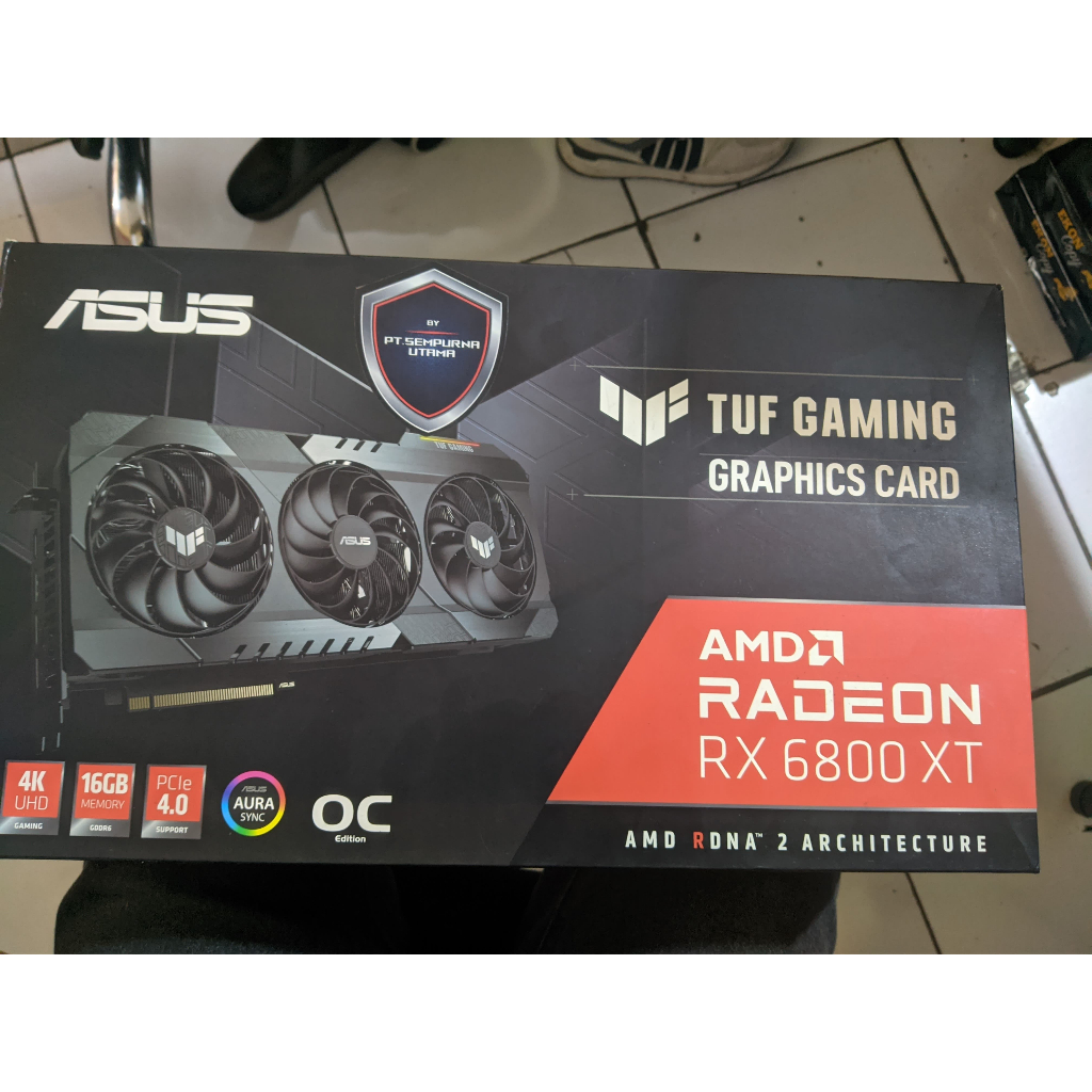 Jual ASUS TUF RX 6800XT /RX 6800 XT 16GB GDDR6 | Shopee Indonesia