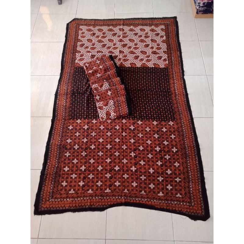 Jual Paris Kain batik motif 3 dimensi warna sogan | Shopee Indonesia