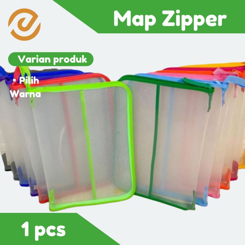 Jual Map Zipper Folio / Map Resleting / Map File / Map Tenteng F4 ...