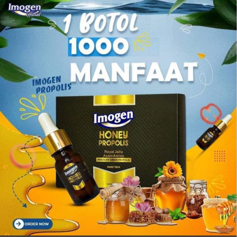 Jual IMOGEN HONEY PROPOLIS SOLUSI UNTUK 46 MACAM PENYAKIT (1 Box isi 7 ...