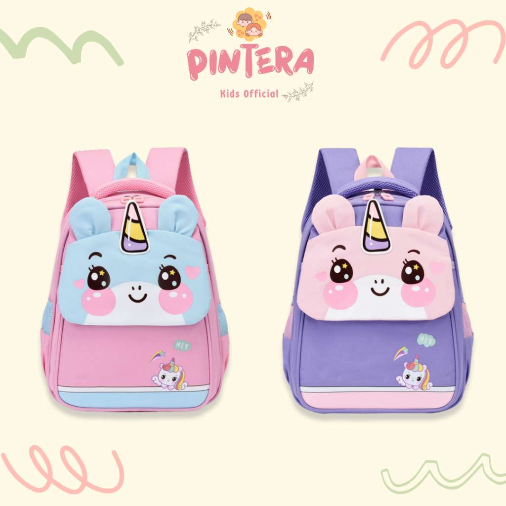 Jual Pintera - Tas Sekolah Anak Perempuan PAUD TK Ransel Unicorn - Heyo ...