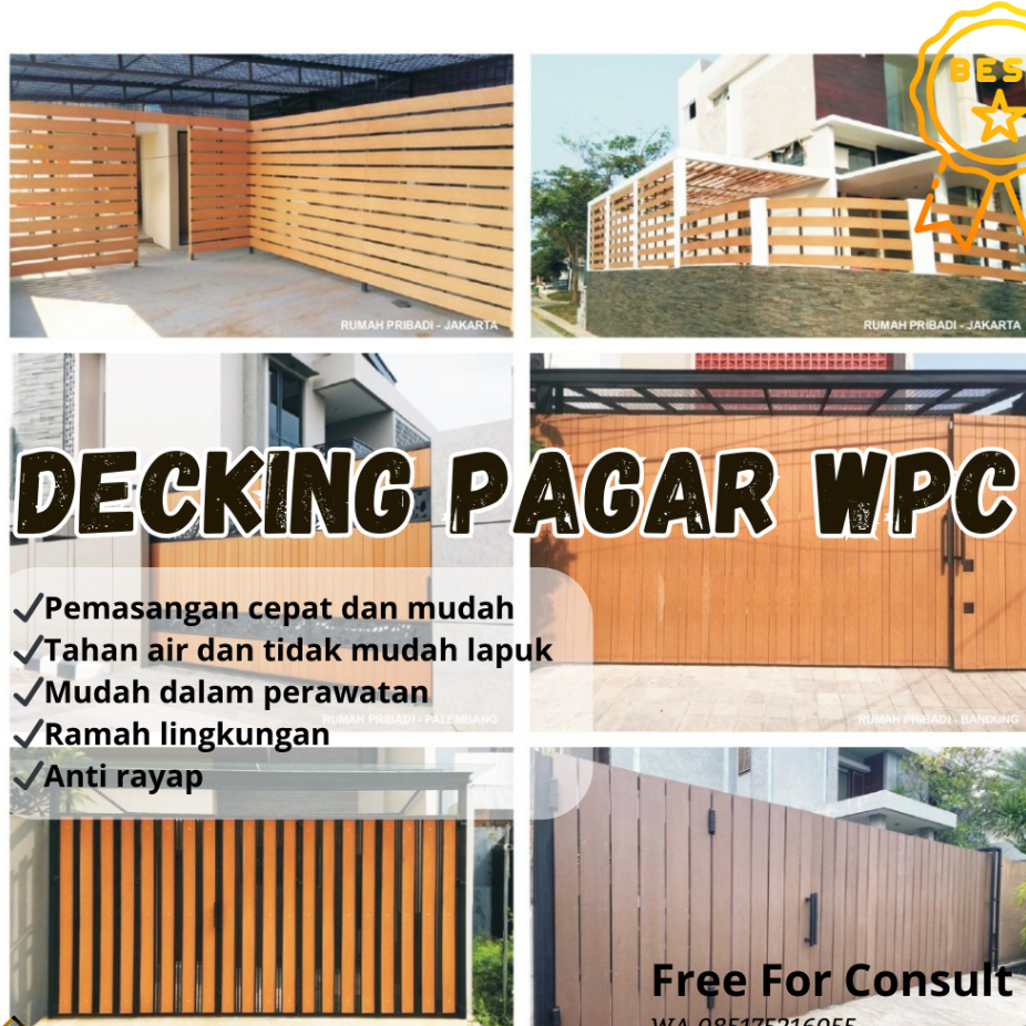 Jual WPC DECKING PAGAR Kayu Asri Harga DISTRIBUTOR | Shopee Indonesia
