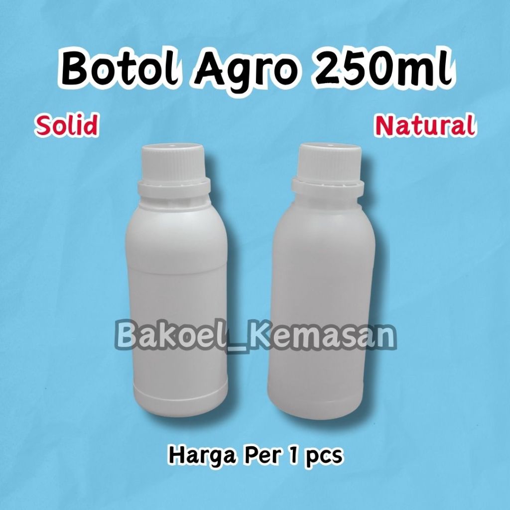Jual Botol Agro 250 ml (Tebal Premium) / Botol Labor 250ml / Botol Essen / Botol Tinta 250ml ...