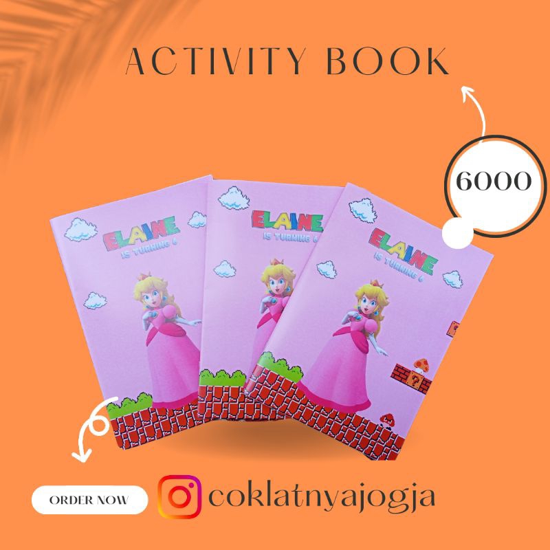 Jual (PO 13hari, MIN. 20pcs) Birthday Souvenir Activity Book Tema ...